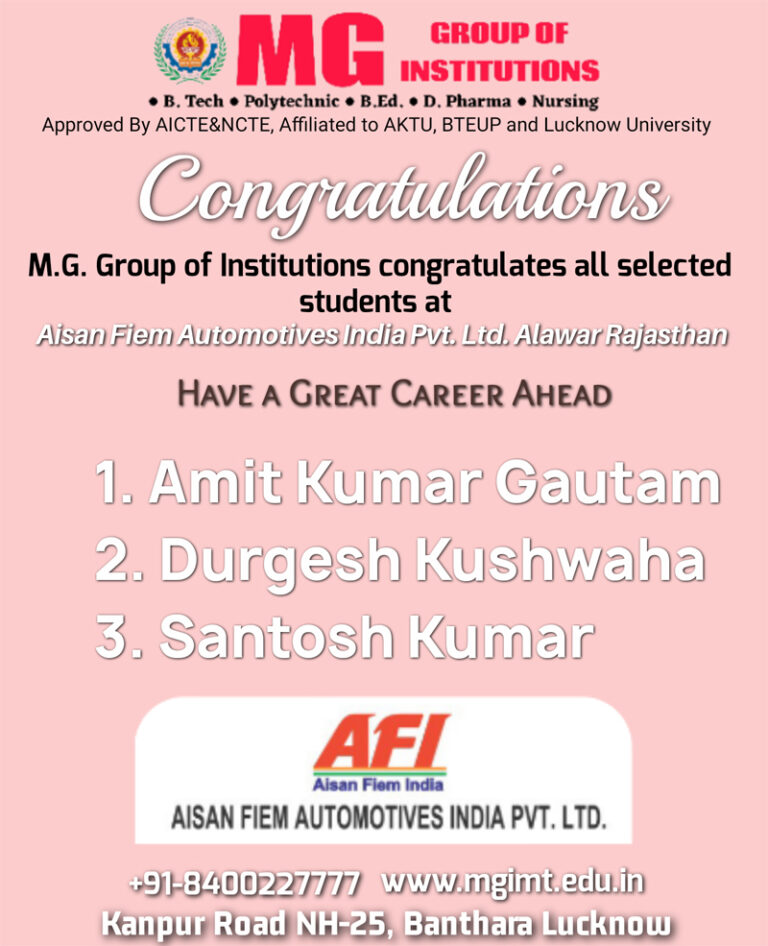 Placement Activities – MGIMT